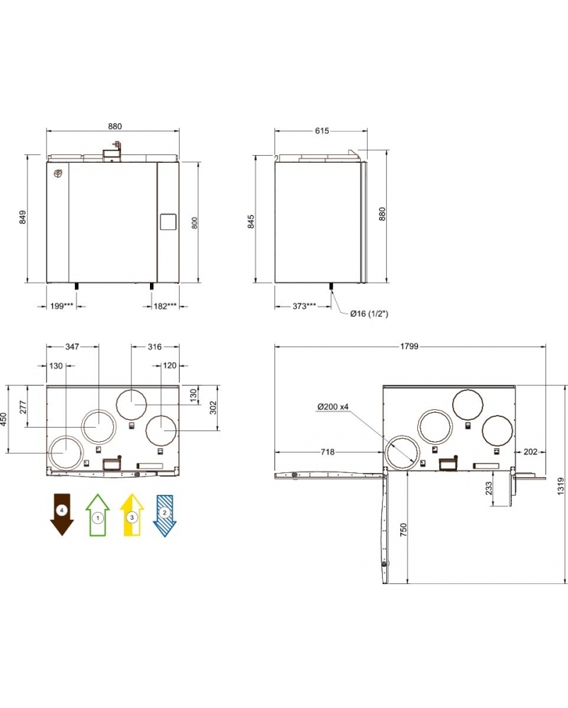 Rekuperatorius Systemair SAVE VTC 500